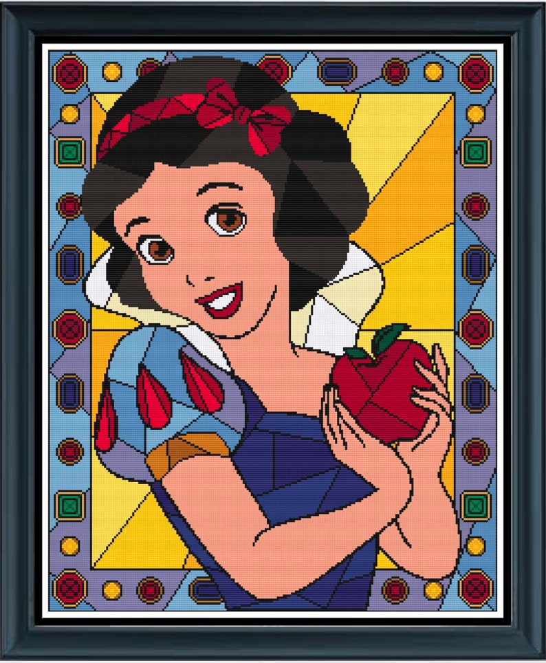 Snow White Stained Glass - Etsy