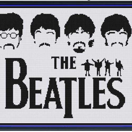Abbey Road the Beatles Cross Stitch Pattern Pdf Format - Etsy