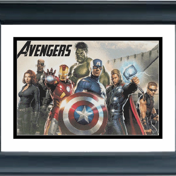 Avengers Cross Stitch Pattern - Etsy
