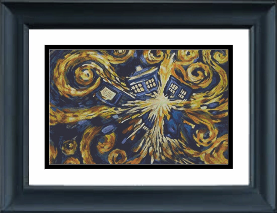 Doctor Who Van Gogh Exploding Tardis