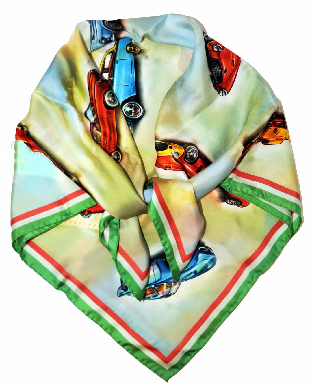 Car Country Italian Coachbuilt Specials Car Scarf 100% Silk Twill - Etsy