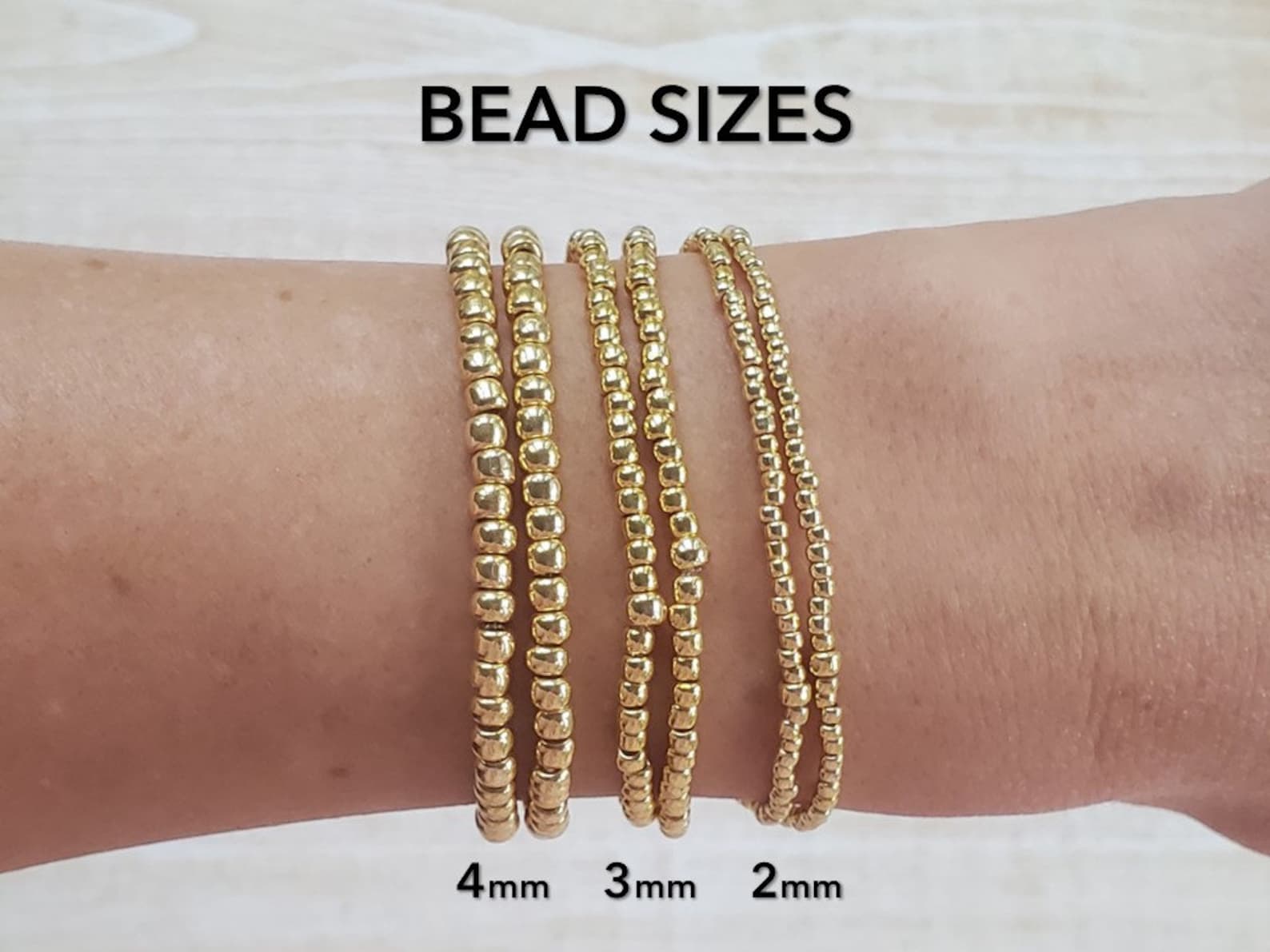 Small Bead Bracelet Stack Stretch Bracelet Set for Women Dainty ...