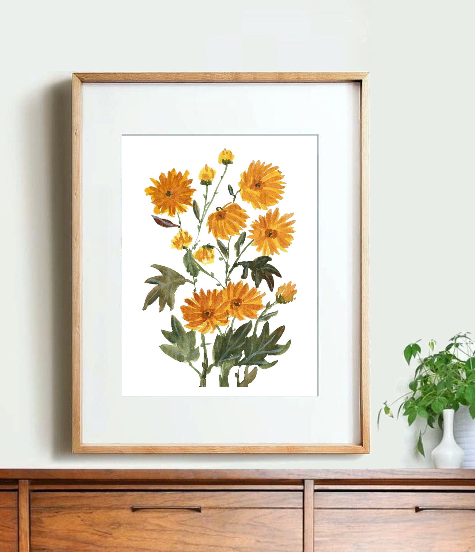 Mums Printable Fall Decor Fall Digital Art Print Fall - Etsy