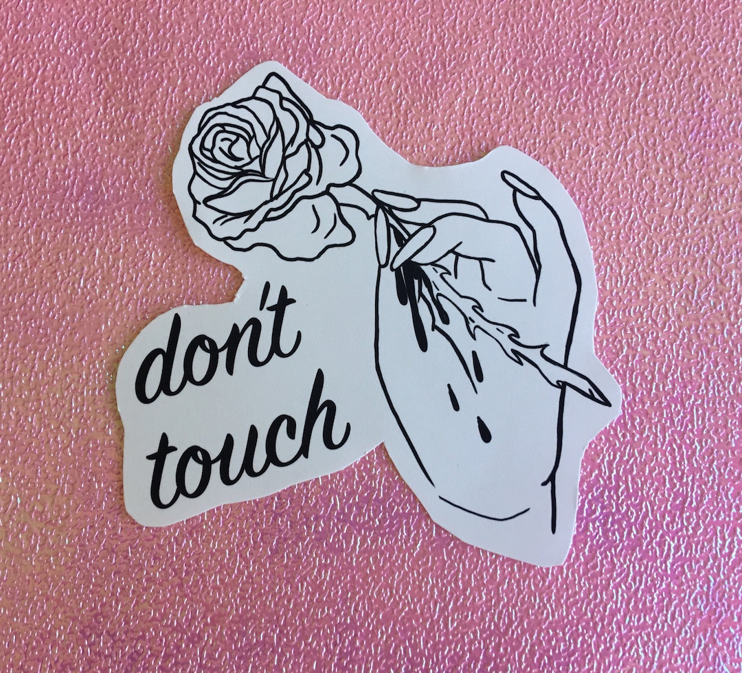 Don't Touch _ Sticker - Etsy