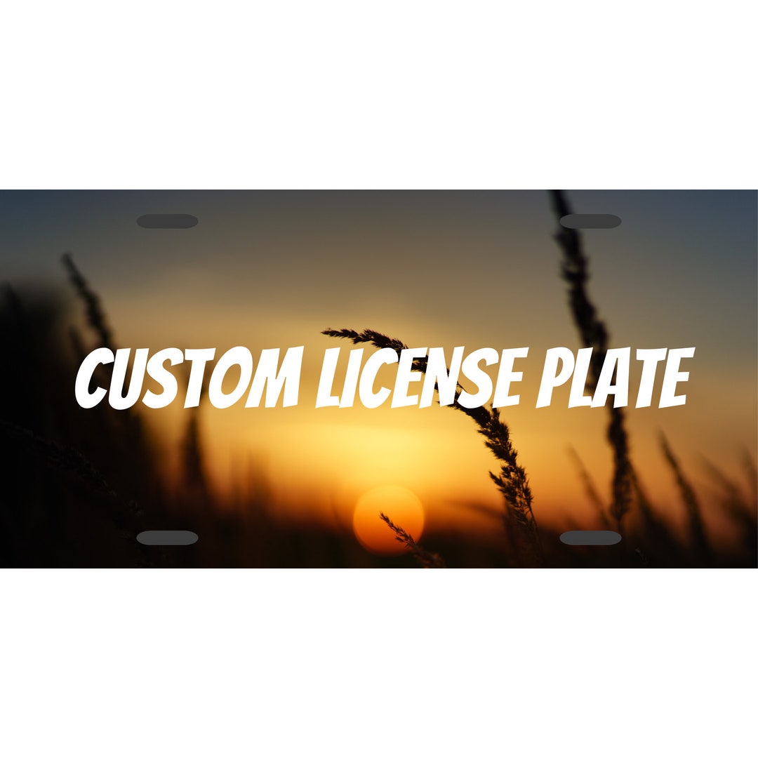 Custom License Plate, Personalized Car Plate, Add Your Text, Aluminum ...