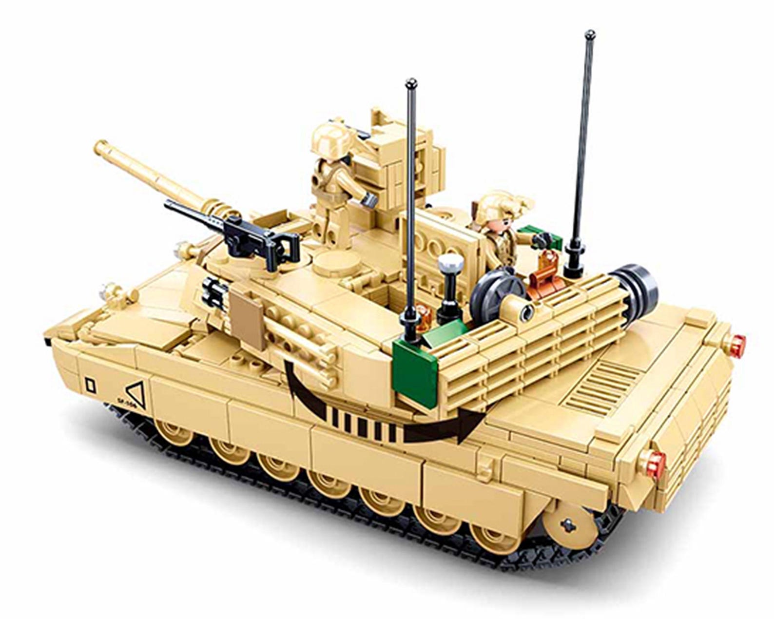 Sluban M1A2 SEP V2 Abrams Tank Building Blocks Set, Model Bricks WW2 US ...