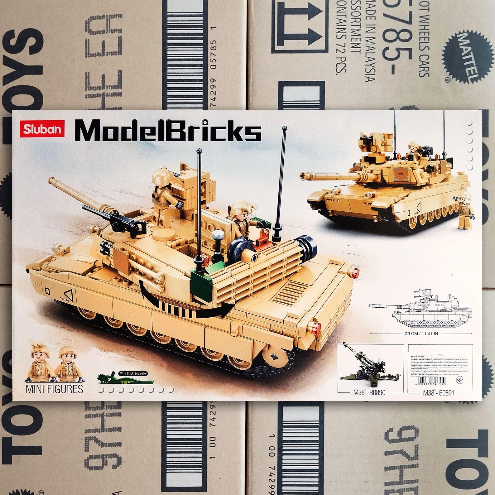 Sluban M1A2 SEP V2 Abrams Tank Building Blocks Set, Model Bricks WW2 US ...
