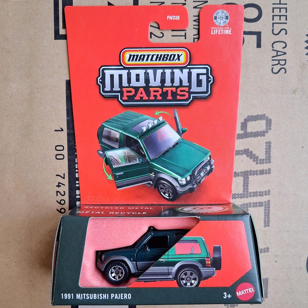 Matchbox Moving Parts 1991 Mitsubishi Pajero Diecast 1:64 | Opening ...