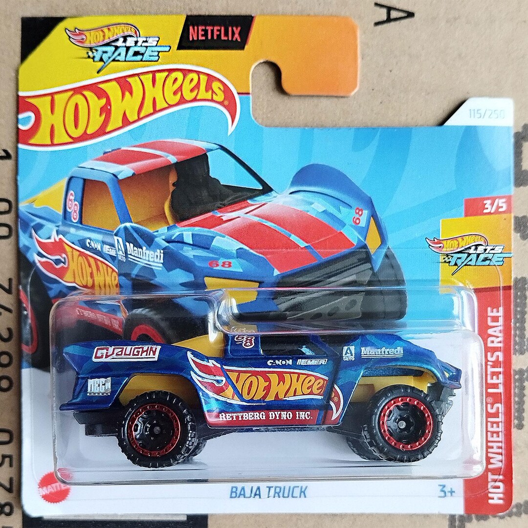 Hot Wheels Baja Truck HW Let's Race Netflix Diecast 1/64 Scale Model ...