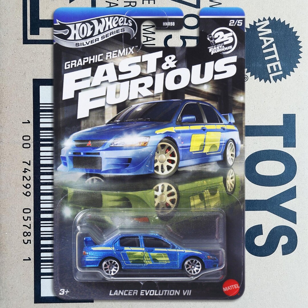 2025 Hot Wheels Mitsubishi Lancer Evolution VII Fast & Furious Diecast ...