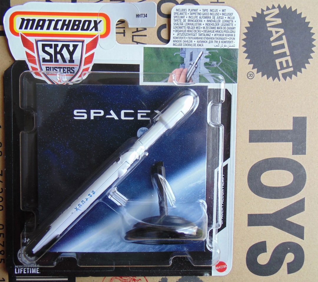 Matchbox Spacex Falcon Heavy Diecast Scale Model, Elon Musk Rare Find ...