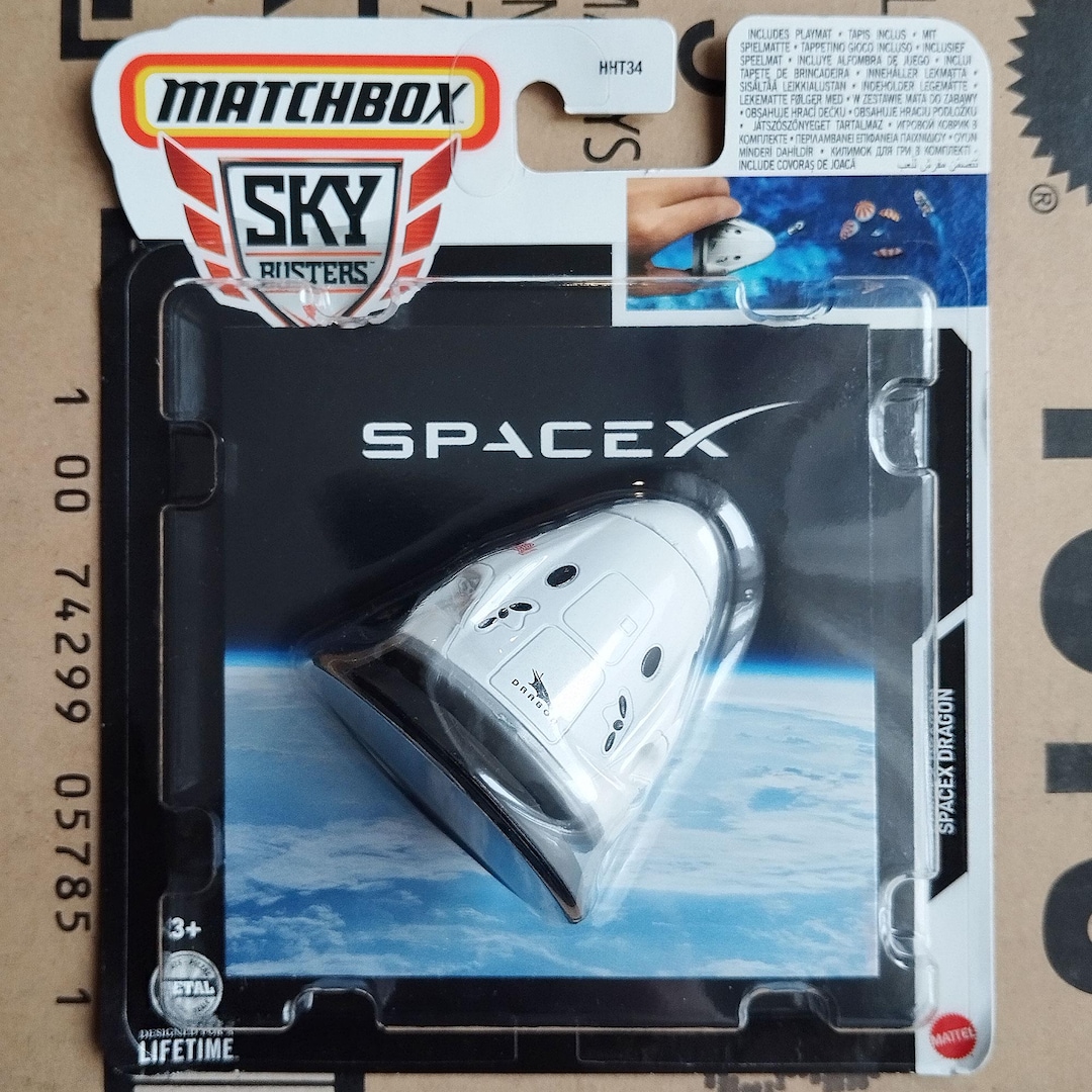 Matchbox Elon Musk Spacex Dragon 1/64 Diecast Scale Model - Rare Find ...