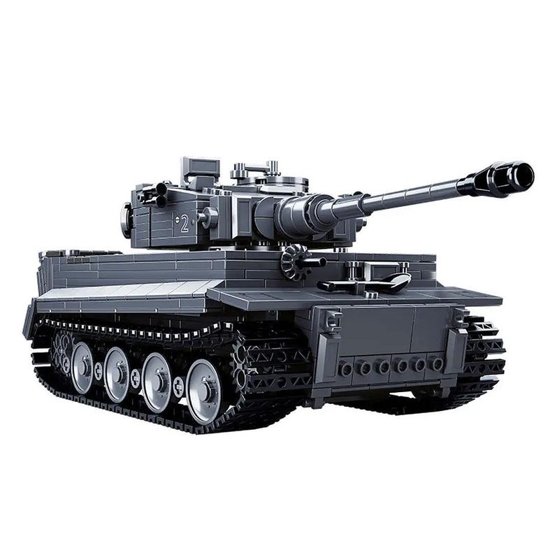 Sluban Tiger I Tank LEGO Compatible Building Blocks | WWII German Heavy ...