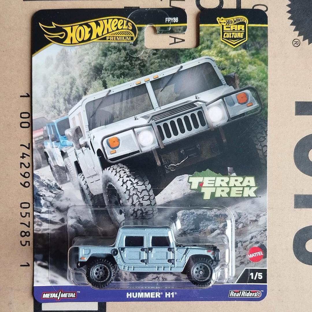 Premium Hot Wheels Hummer H1 Humvee Diecast 1/64 Scale Model - US Army ...