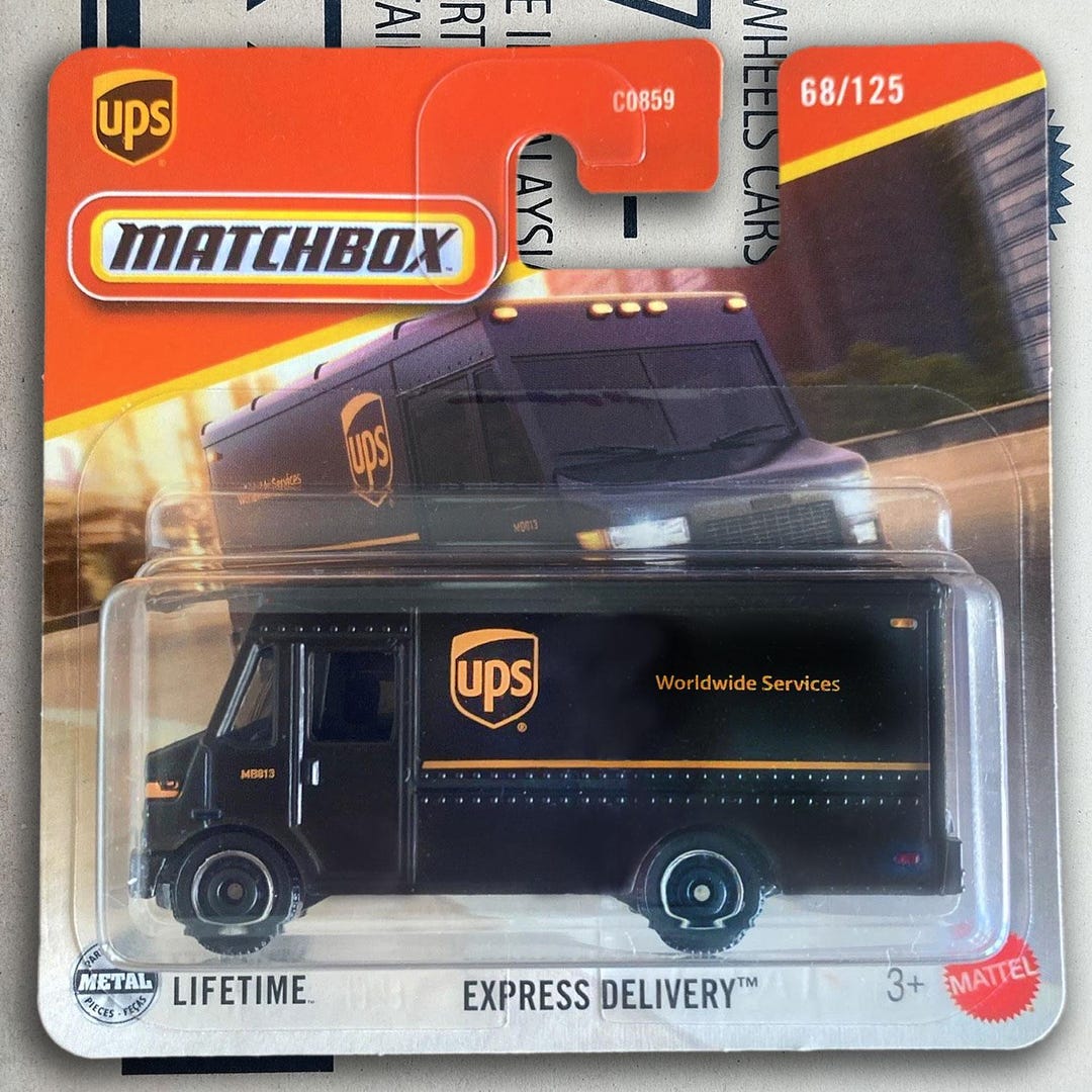 Matchbox Car - UPS Mail Truck Diecast Scale Model - Rare Find ...