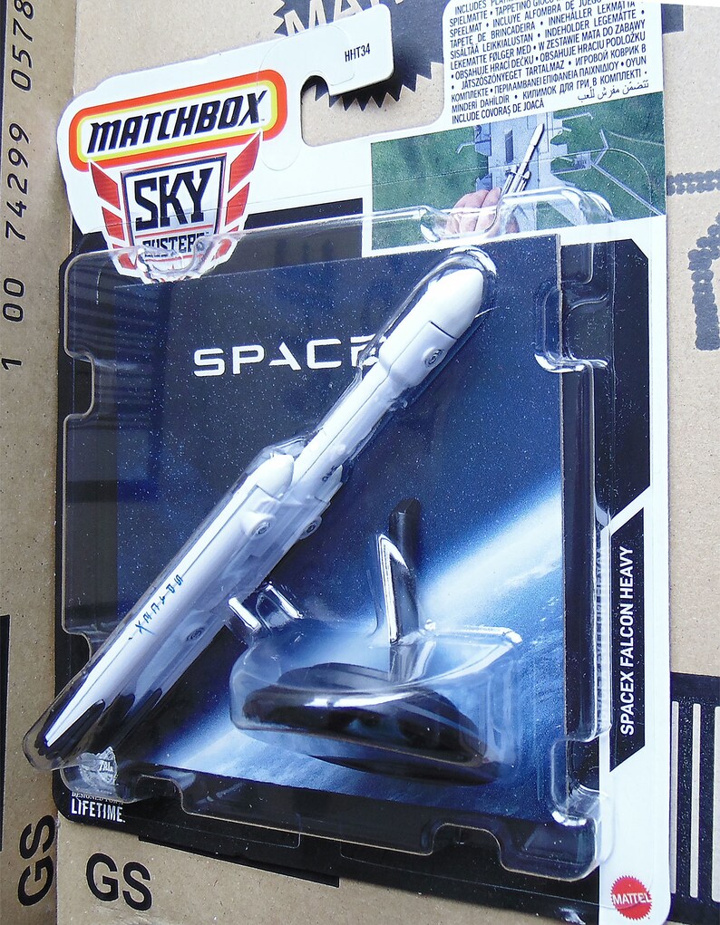 Matchbox Spacex Falcon Heavy Diecast Scale Model, Elon Musk Rare Find ...