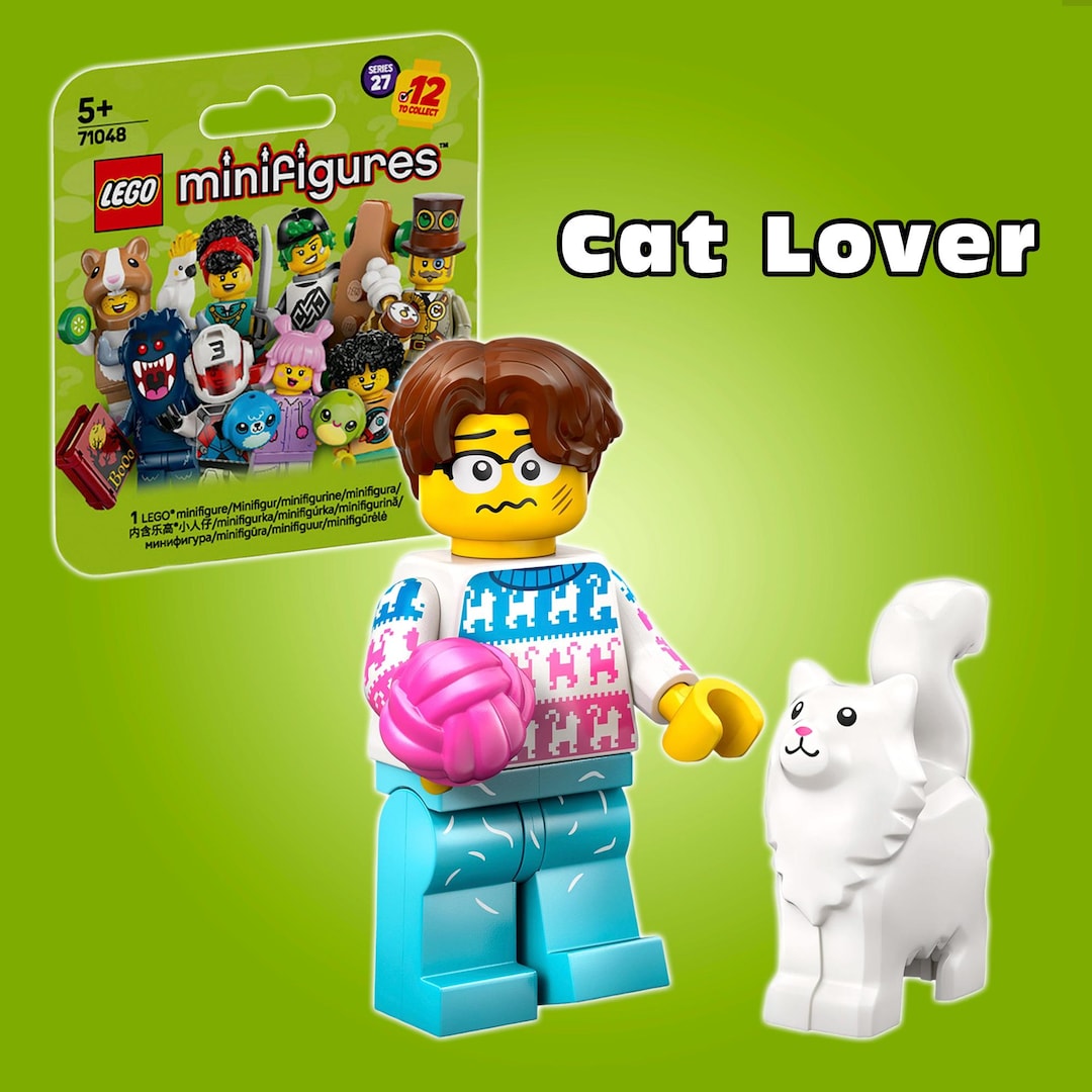 Cat Lover Lego Minifigure 27 Series 71048 - Rare Find Collectible ...
