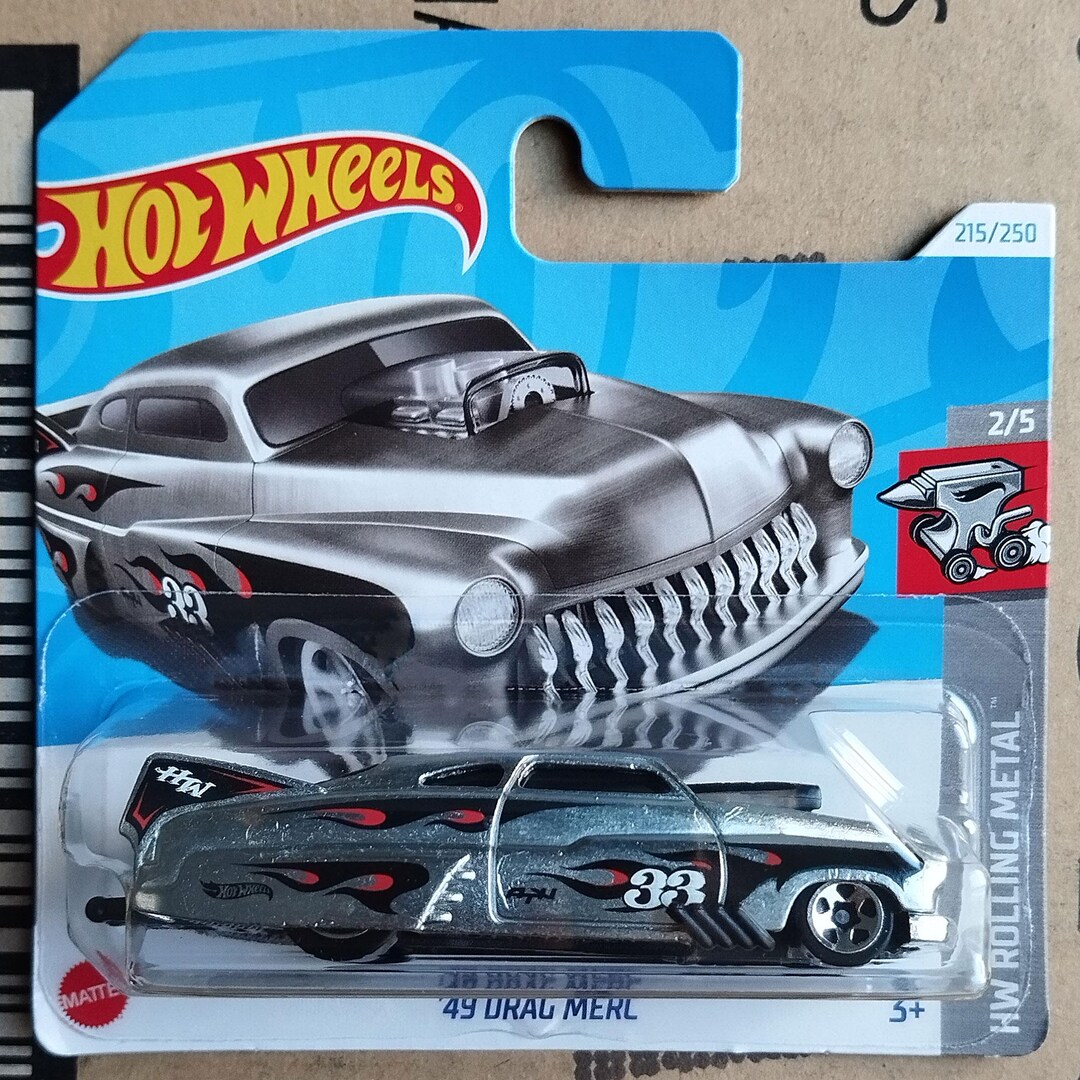 Rare Hot Wheels - 1949 Drag Merc ZAMAC Diecast 1/64 Scale Model | Retro ...