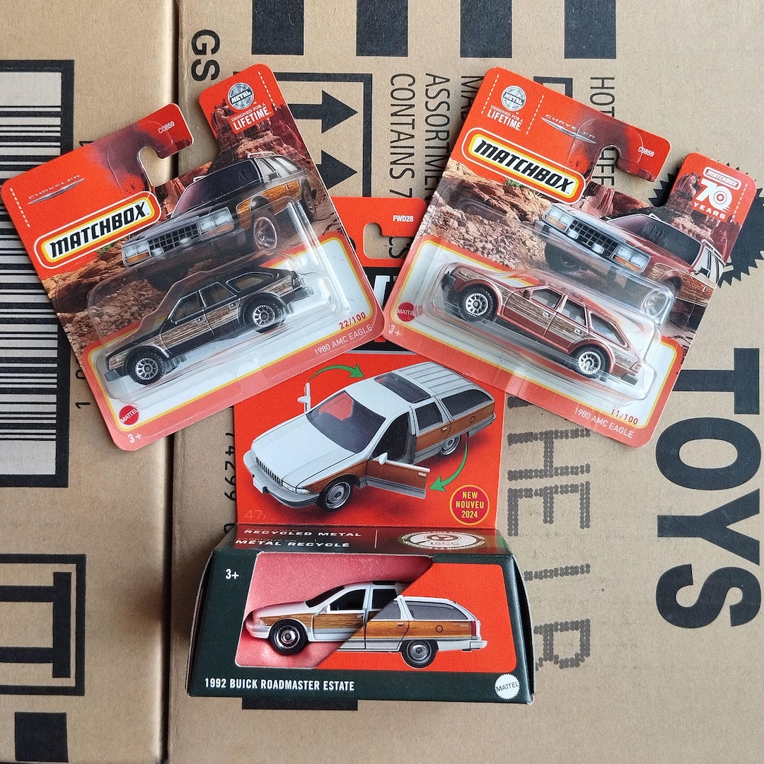 Set of Matchbox AMC Eagle and Buick Roadmaster 1/64 Scale Model - 3 ...