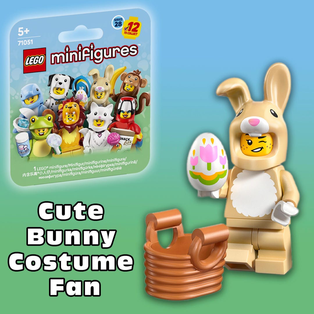 Easter Bunny Rabbit Lego Minifigure 28 Series 71051 | Collectible ...