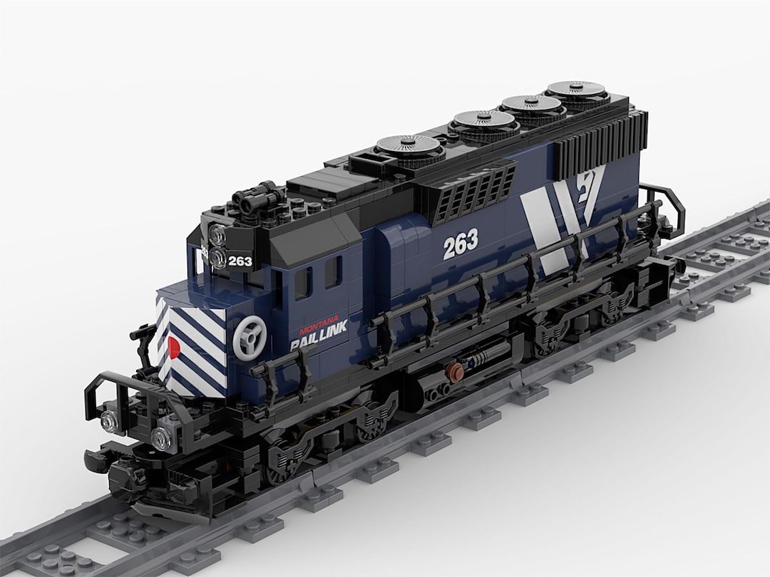 Custom Lego Moc Train EMD SD40-2 Locomotive Digital Instruction PDF ...