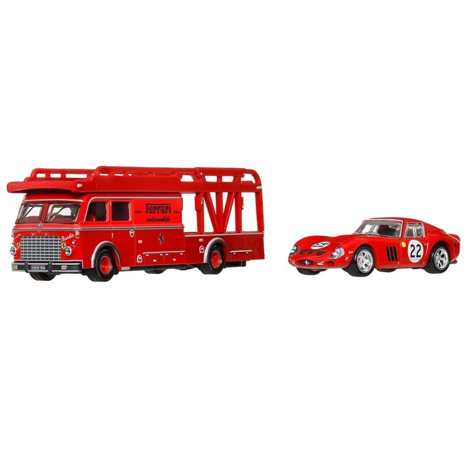 Hot Wheels Premium Ferrari 250 GTO & Fiat 642 RN2 Bartoletti Team ...