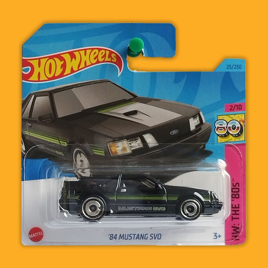 Hot Wheels 1984 Ford Mustang SVO Mattel Collectible Toy Car 1:64 Scale ...