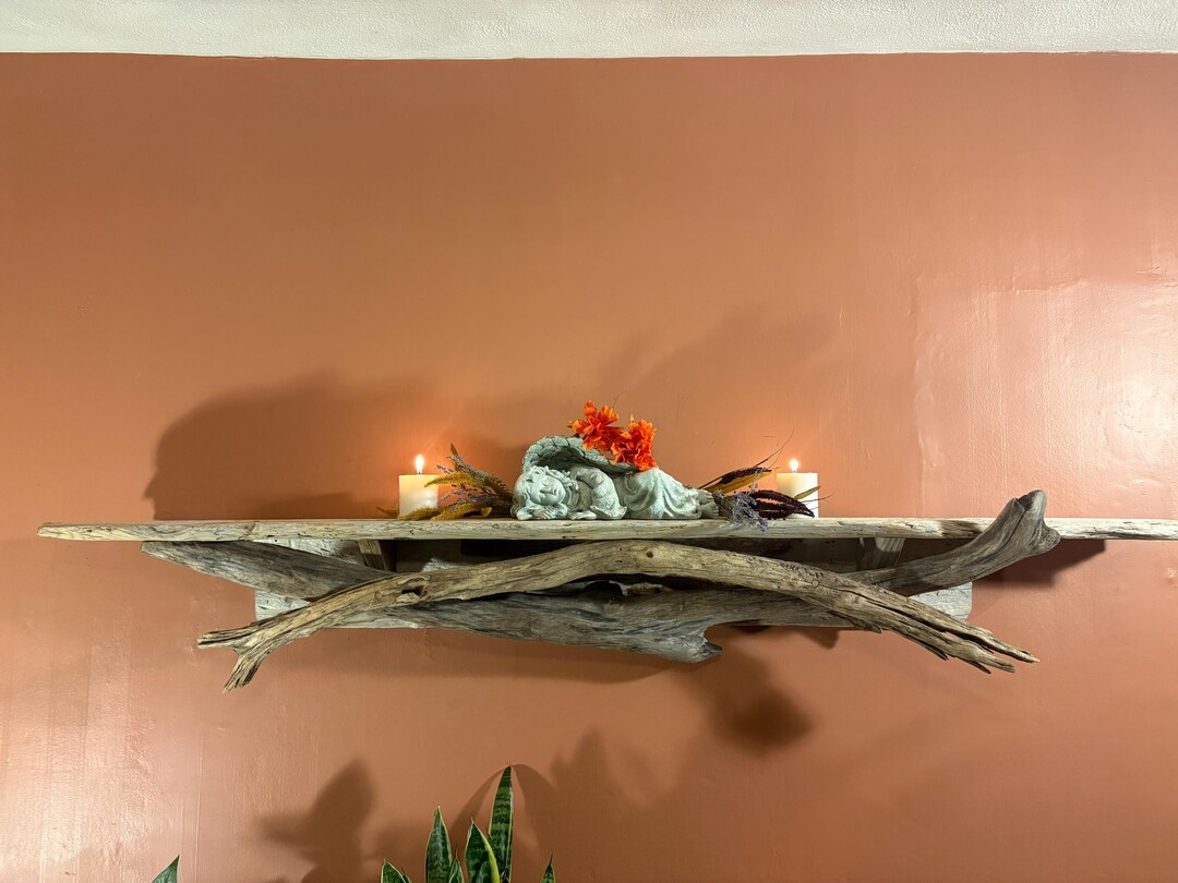 Custom Order RESERVED, Ooak Handcrafted Ocean Driftwood Fireplace ...