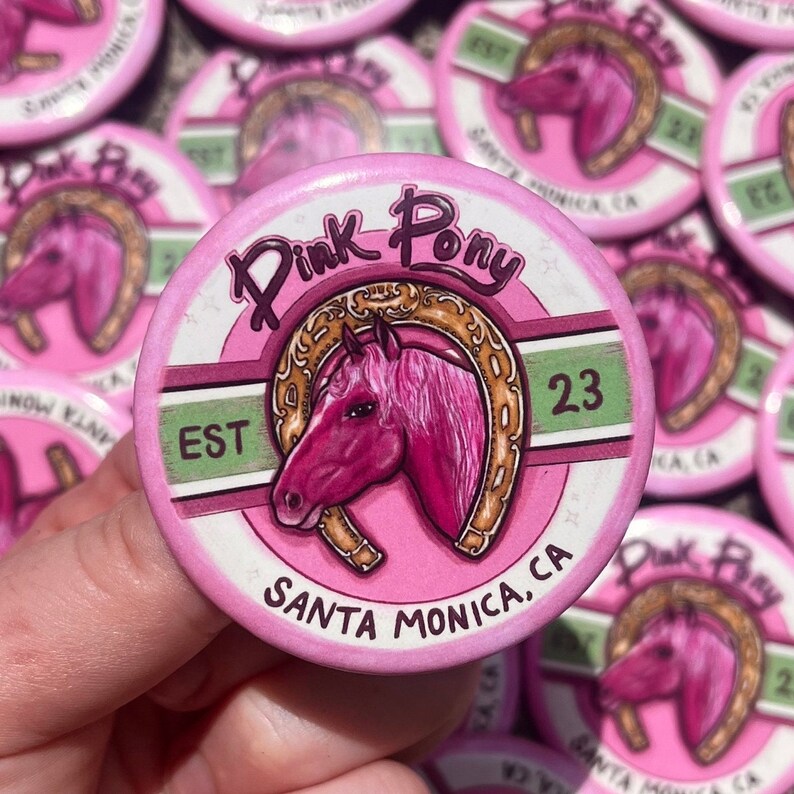 Chappell Roan Pink Pony Club Pin Back Button Round - Etsy