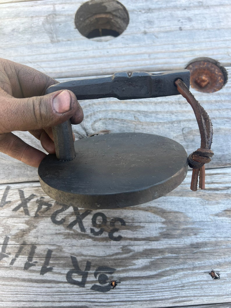 Handforged Burger Press - Etsy