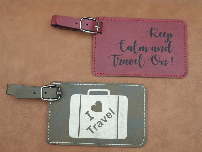 Personalized Monogram Luggage Tags for Men, Custom Engraved Luggage Tag ...