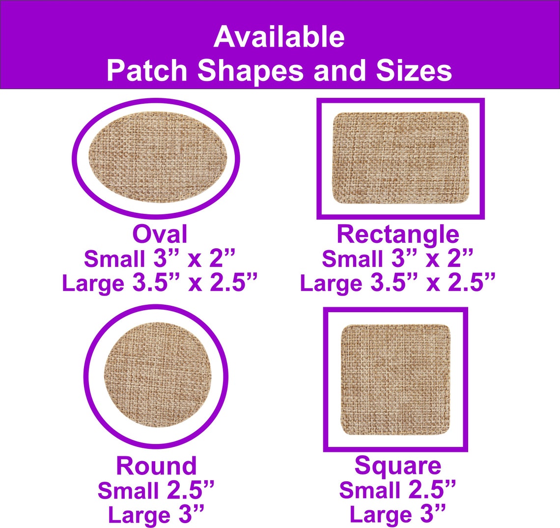 Square Plain Burlap Sublimation Hat Patches With Adhesive, Blank ...