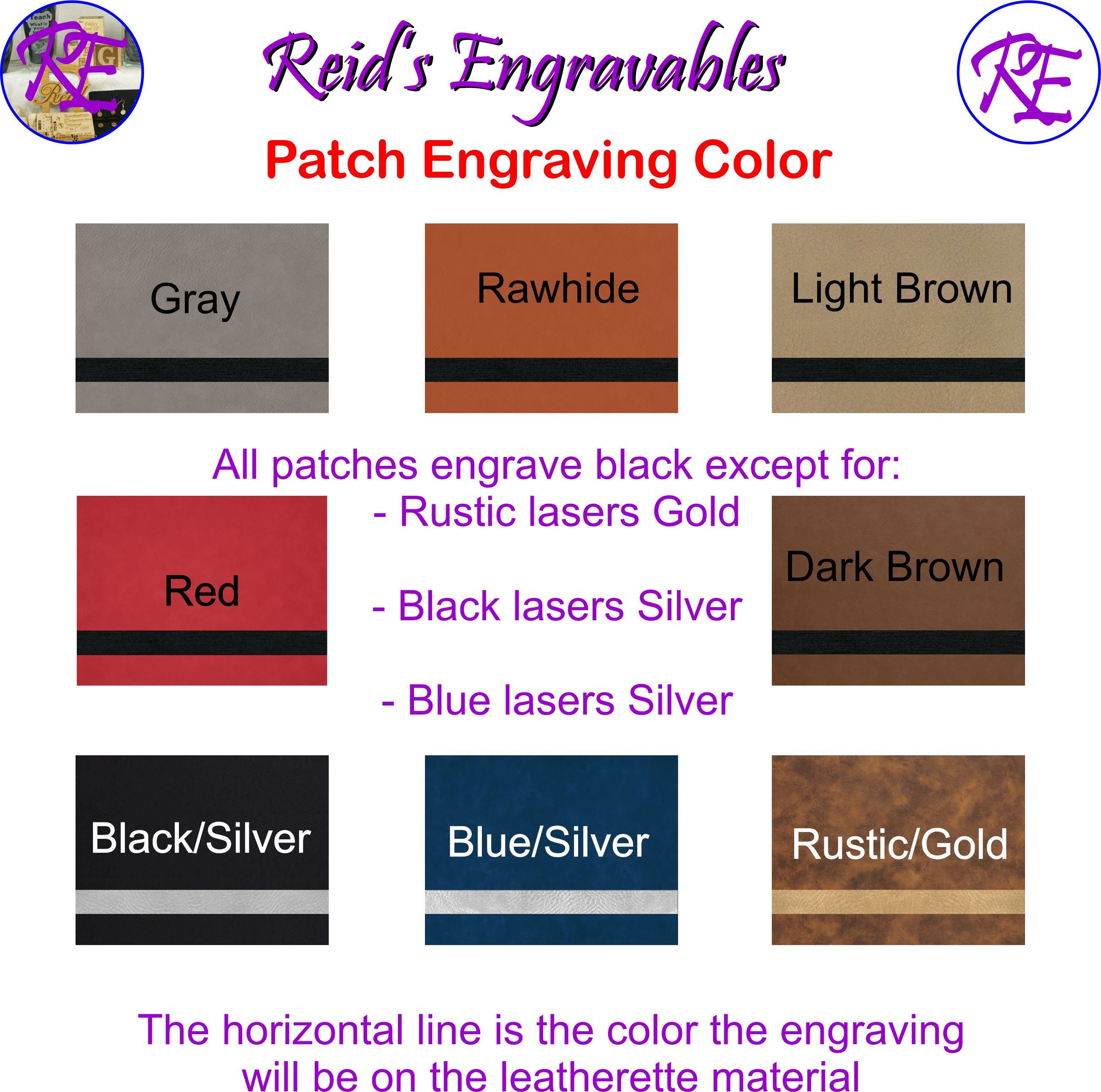 Light Brown Square Laserable Leatherette Patch With Adhesive - Etsy