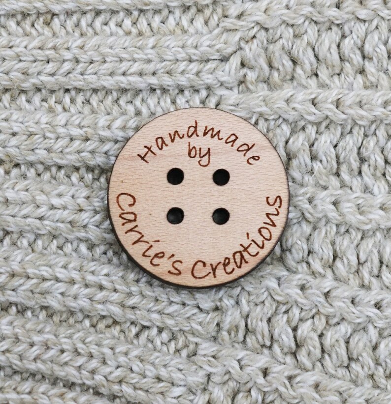 Personalized Crochet Tags Custom Wood Product Tags Wooden - Etsy