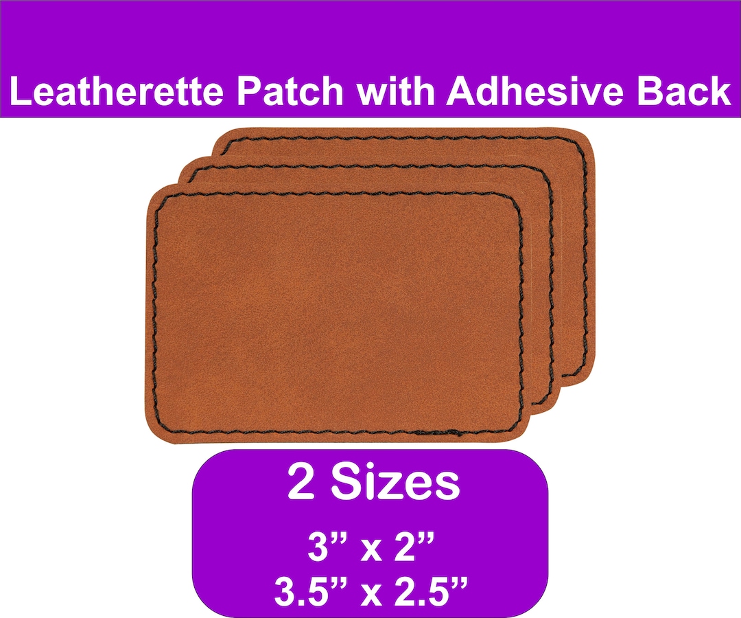Rawhide Hat Patches Blank, Laserable Leatherette Patch With Adhesive ...