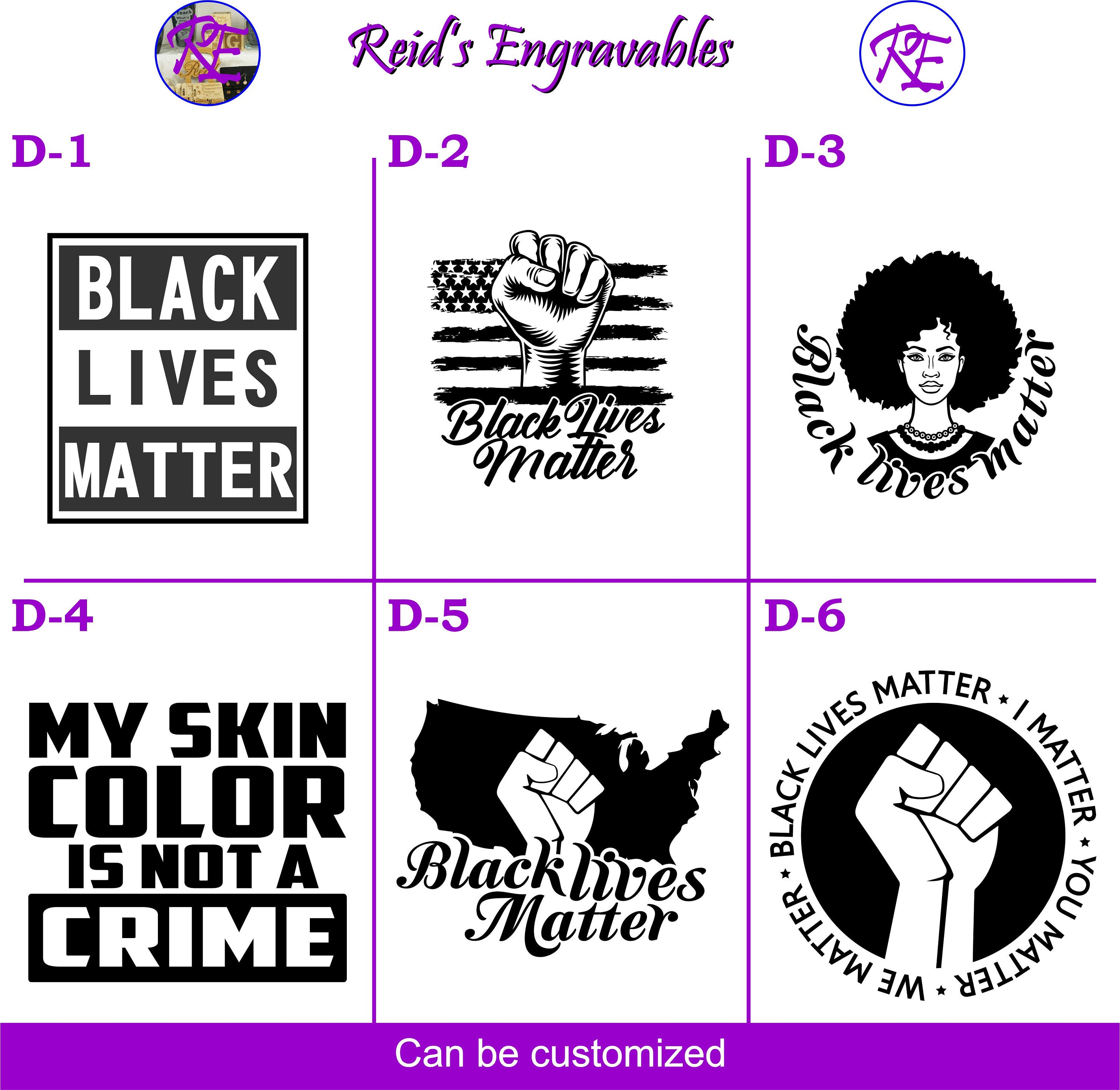 Black Lives Matter Personalized Tumbler Say Their Names BLM | Etsy