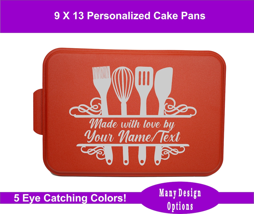 Custom Cake Pan With Lid, Personalized Baking Gifts, Customized Cake ...