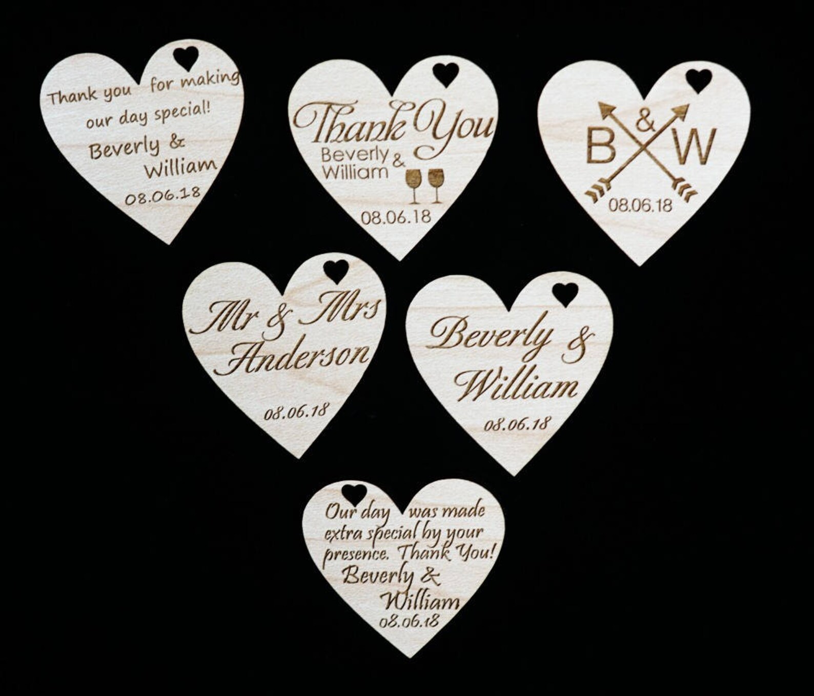 Customize Engraved Heart Momento Personalize Engraved Wedding | Etsy