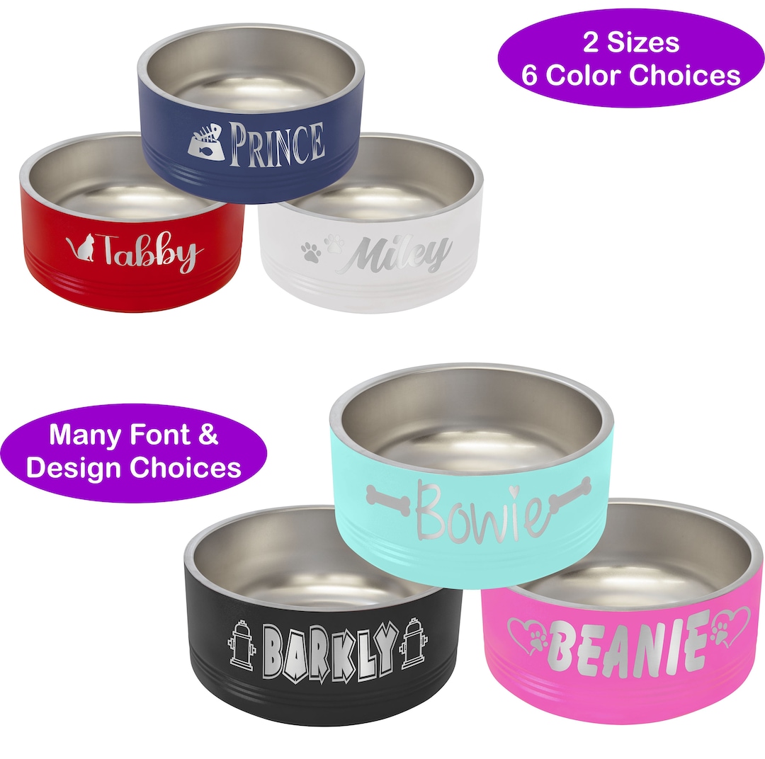 Personalized Pet Bowls, Custom Dog Bowl, Pet Food Bowl, Custom Cat Bowl ...