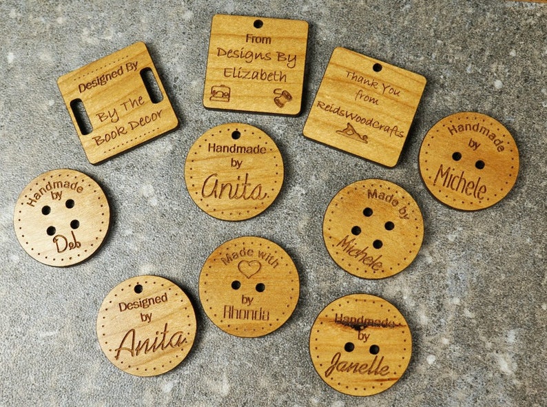 Personalized Knitting Labels Personalized Product Labels - Etsy