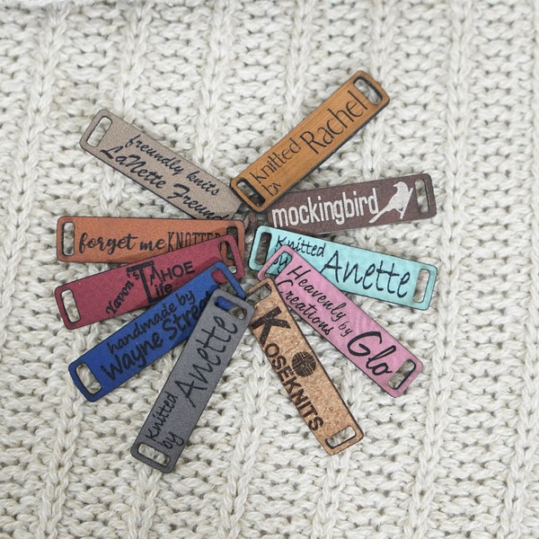 Hand Knit Tags - Etsy