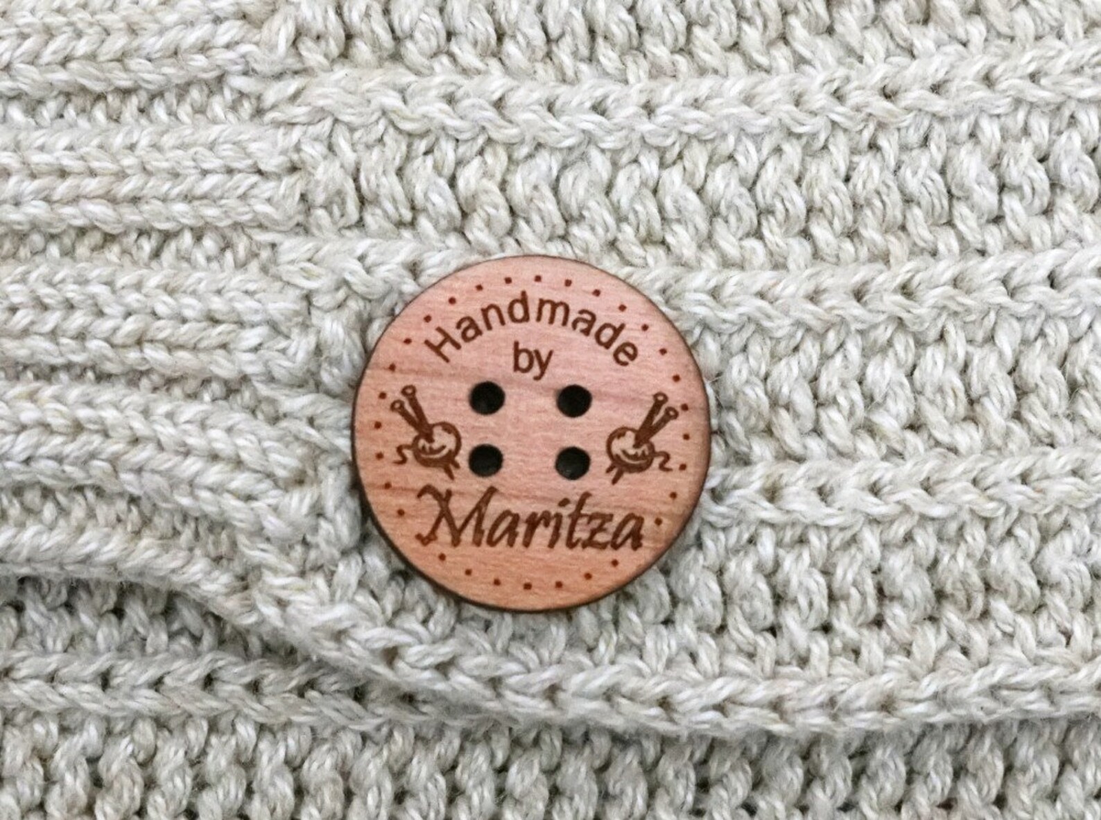 Personalized Crochet Tags Custom Wood Product Tags Wooden - Etsy