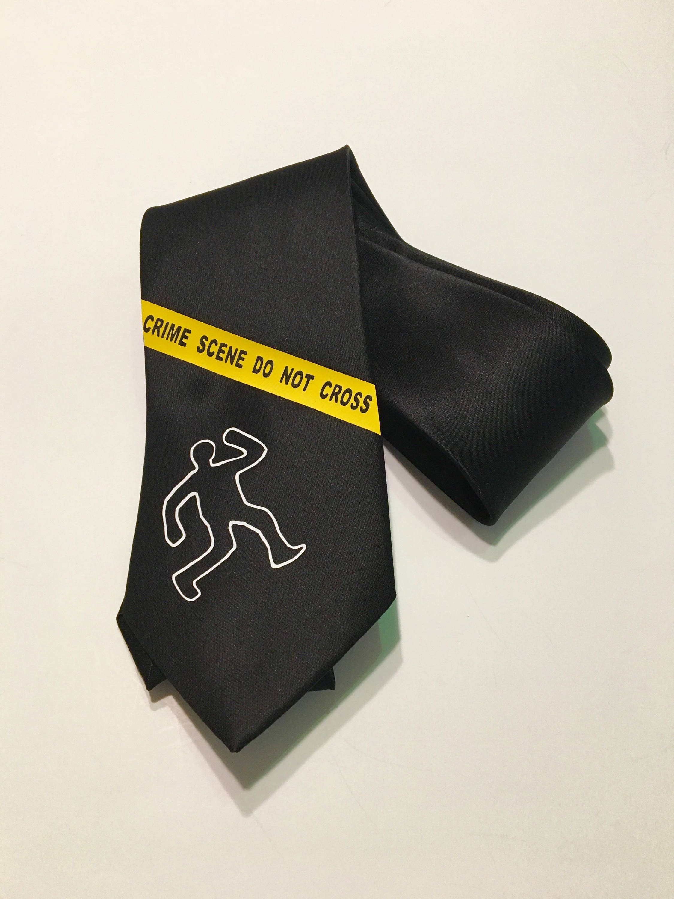 Crime Scene Do Not Cross, Forensics Necktie - Etsy