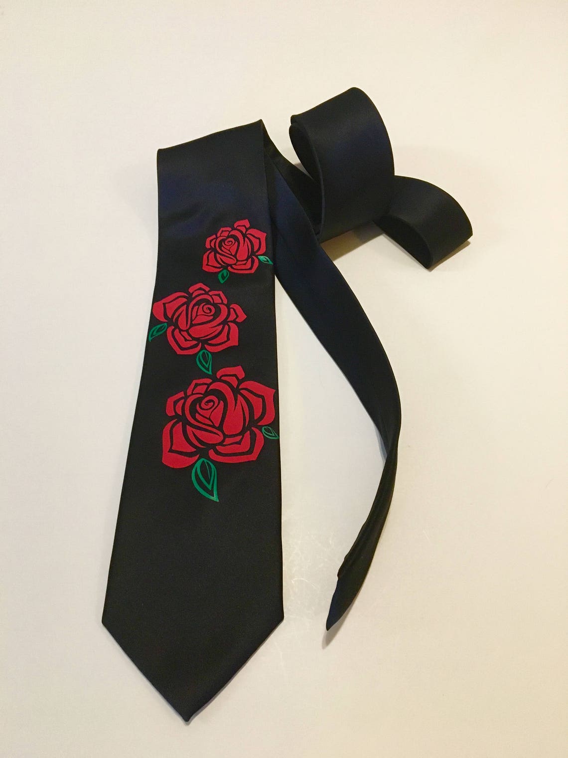 Roses, Flowers Necktie, Wedding, Christmas, Birthday, Great Gift - Etsy
