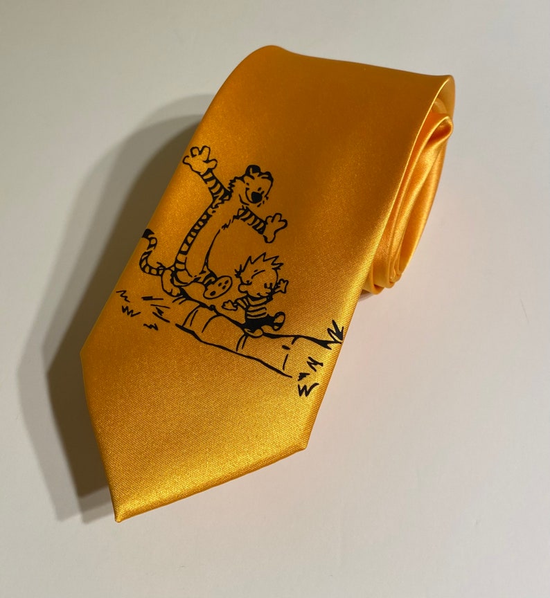 Golden Yellow Necktie, Cool and Fun Tie, Playful, Great Gift - Etsy