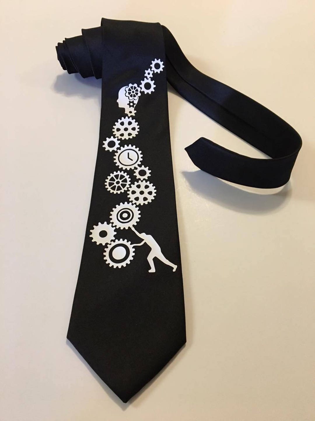 Clock Mechanism Cool Tie , Cool, Unique and Fun, Birthday Gift, Wedding ...