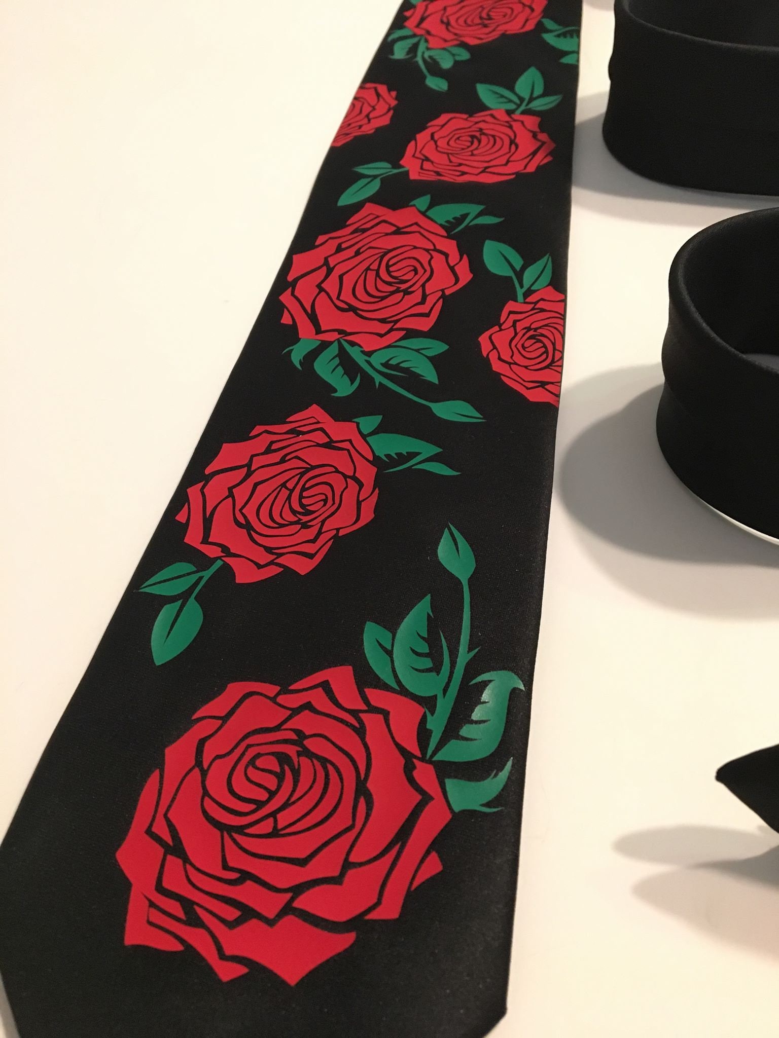 Roses Necktie, Flowers, Fun and Unique - Etsy UK