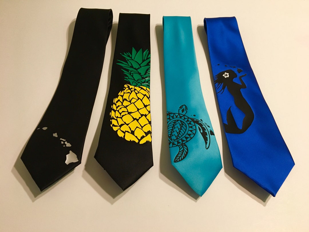 Amazing Hawaiian Neckties, Cool and Fun. Birthday Gift, Wedding, Father ...
