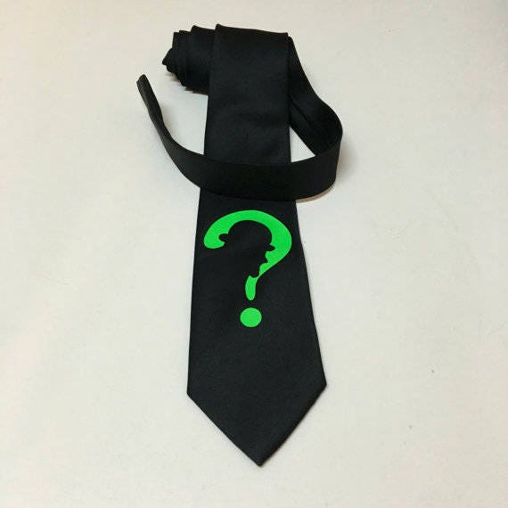 Question Mark Necktie, Cool, Unique and Fun, Birthday Gift, Wedding ...