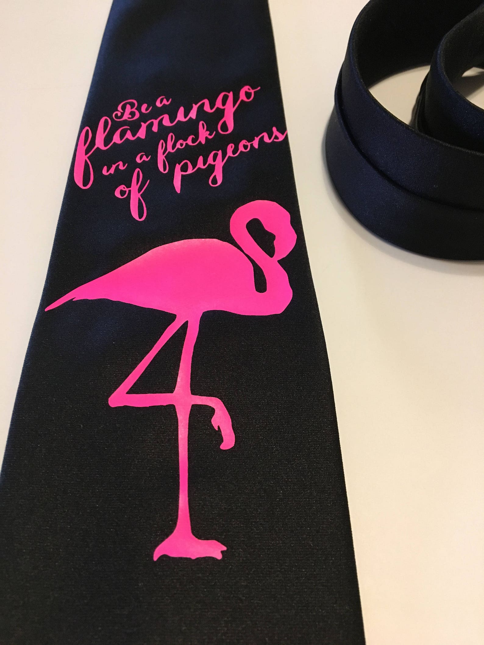 Flamingo Necktie - Etsy